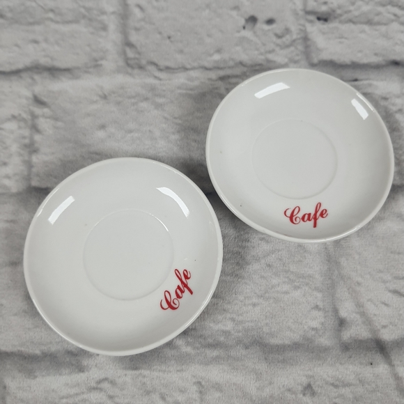 Source Unknown | Accents | Vintage Mini Cafe Plates Lot Of 2 | Poshmark